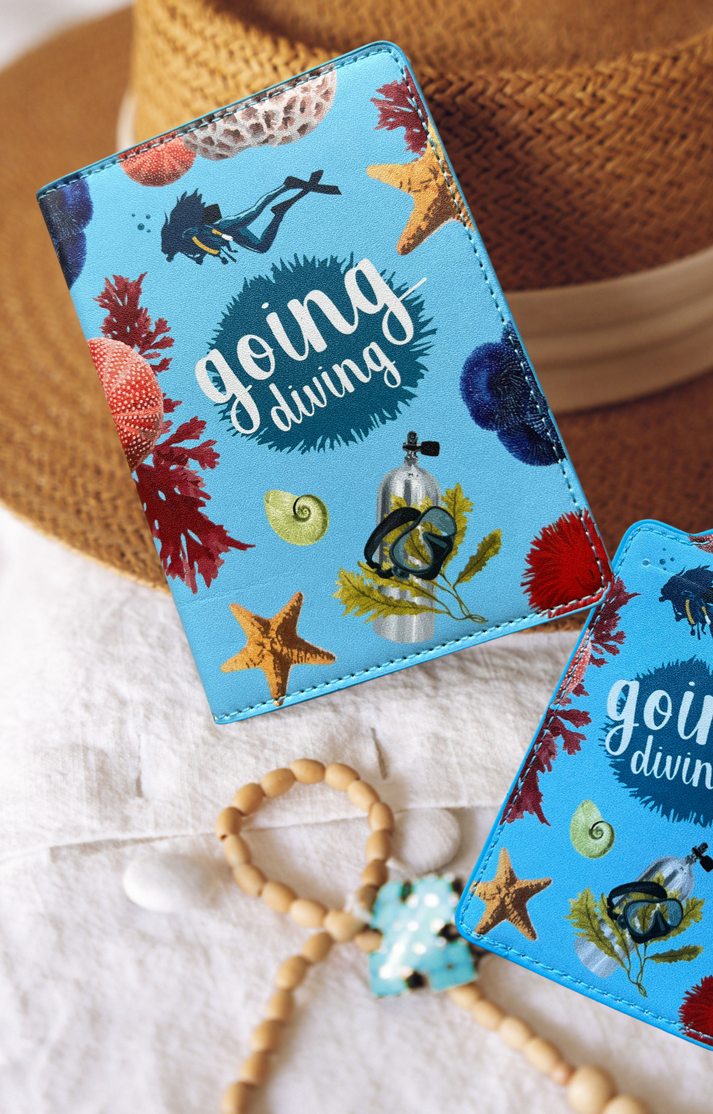 "Going Diving" Scuba Diving Passport Cover – Girls that Scuba